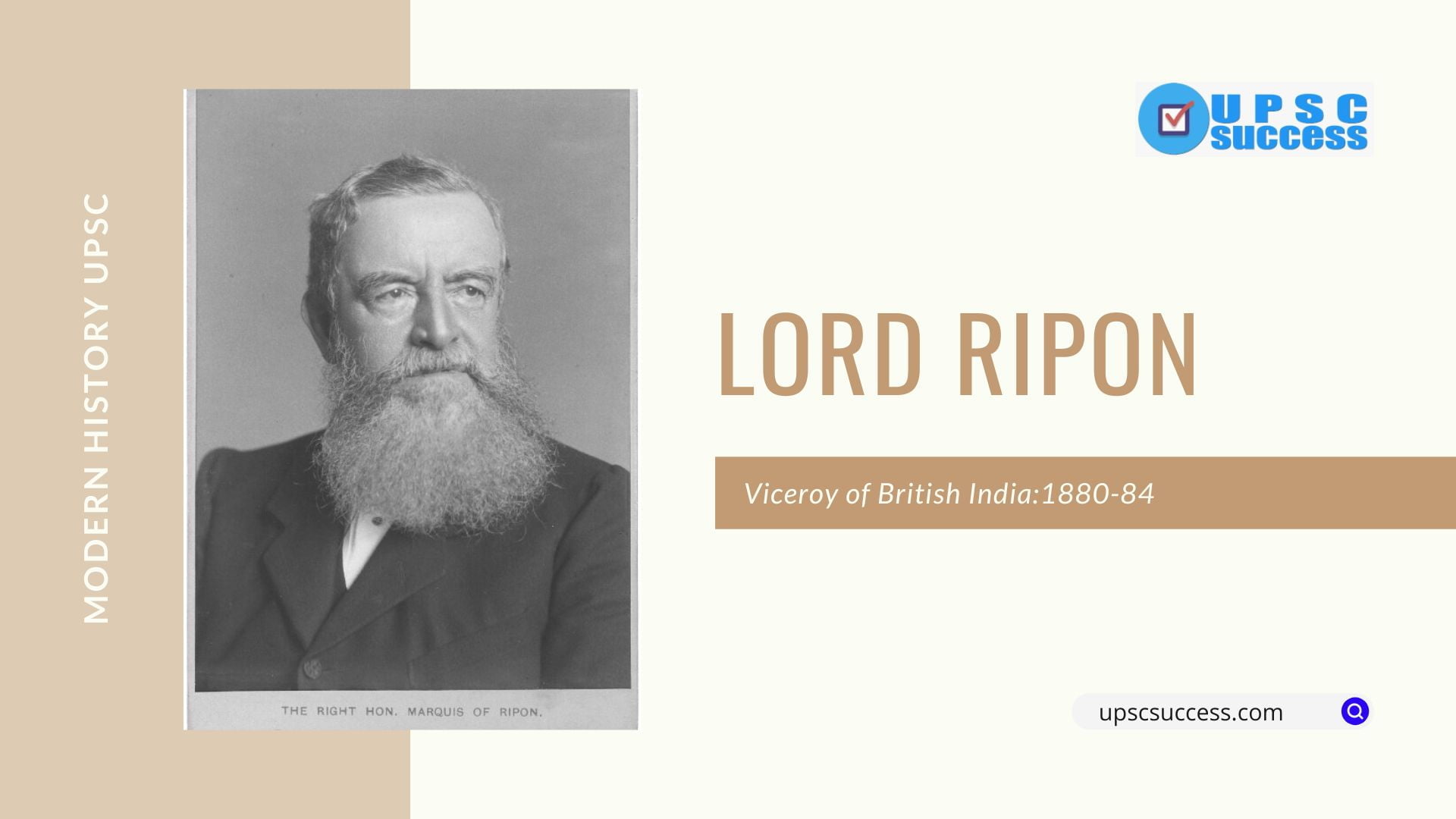 Lord Ripon (Viceroy of India: 1880-84) - UPSCSuccess