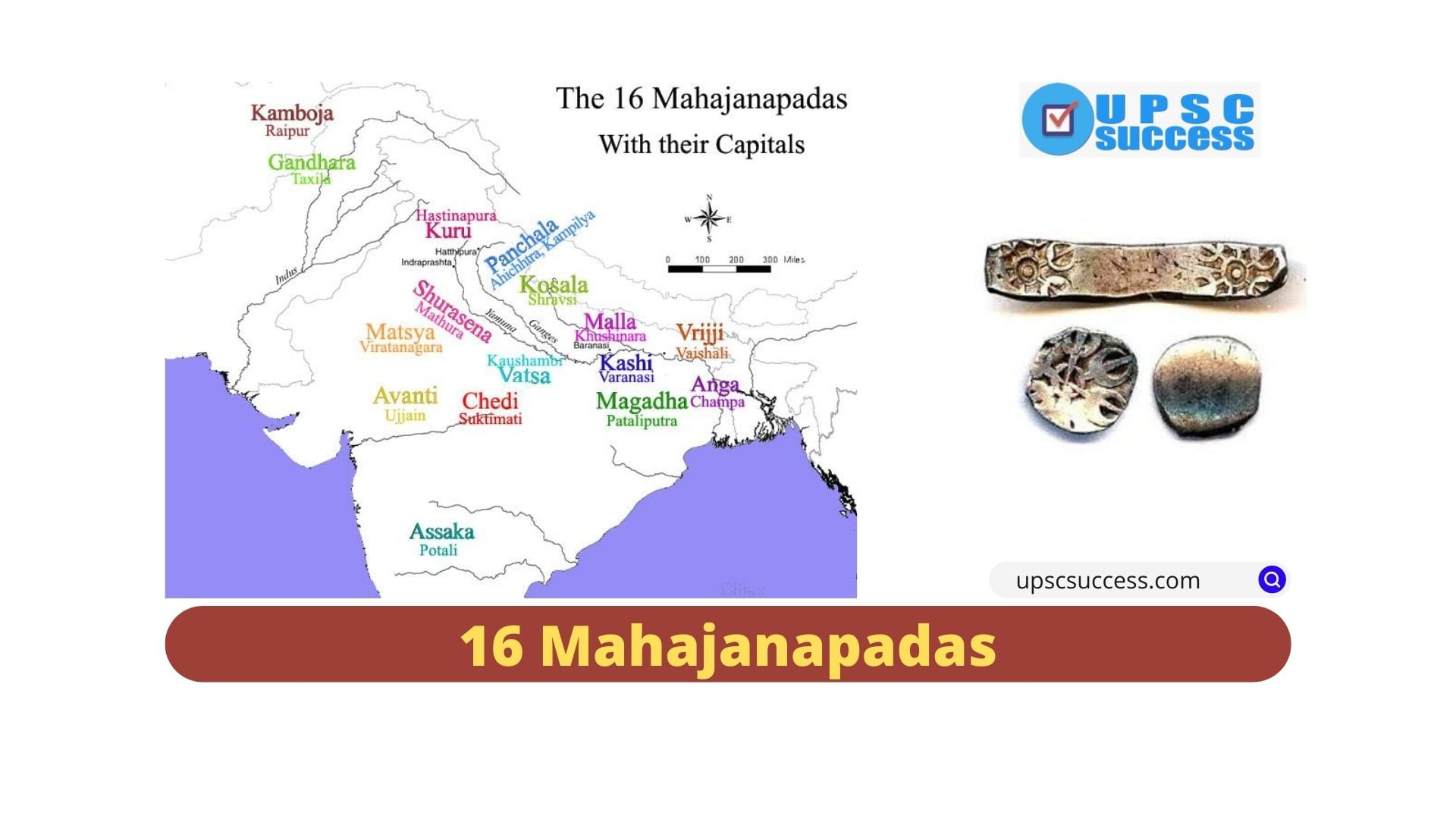16 Mahajanapadas (with Capital) - UPSCSuccess